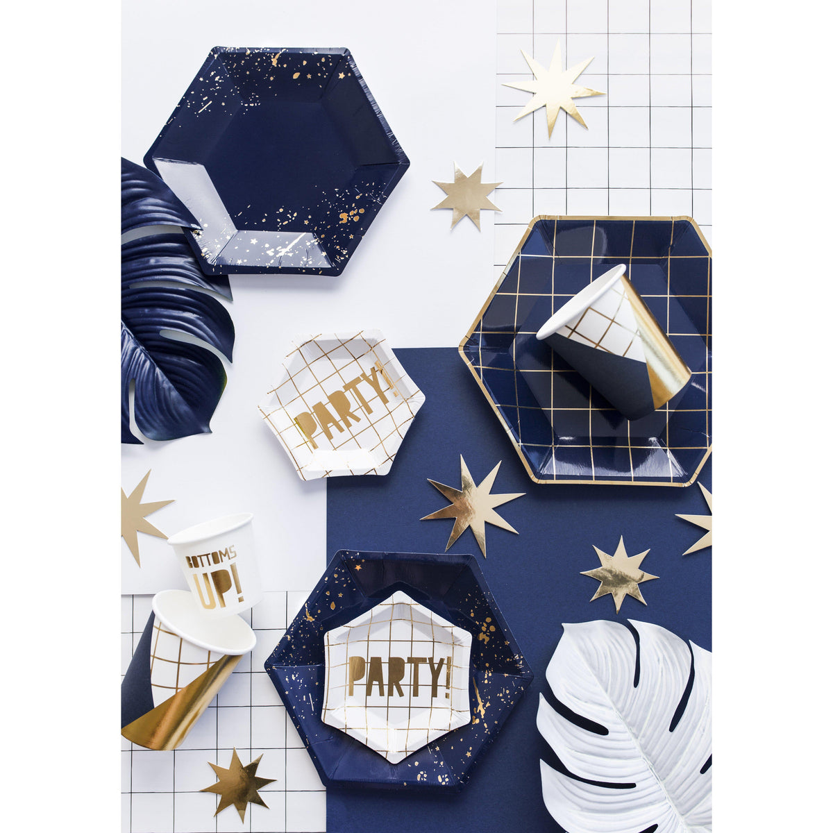 Gold Paper Decorations | Gold Party Decorations and Tableware – The ...