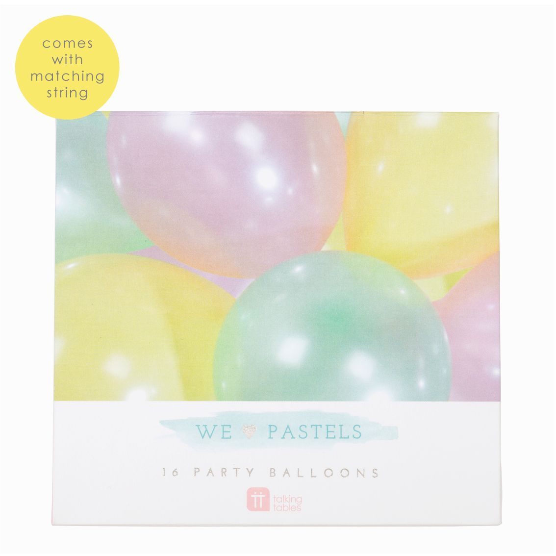 We Love Pastels Balloons – Talking Tables – The Original Party Bag Company